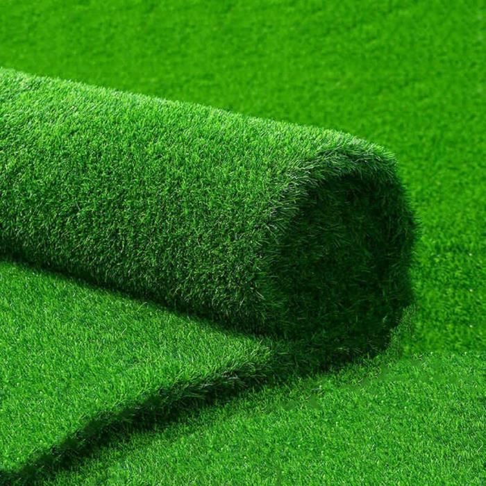 Auart Gazon synthétique Gazon Artificiel pelouse Tapis Intérieur Extérieur Jardin Pelouse synthé ...