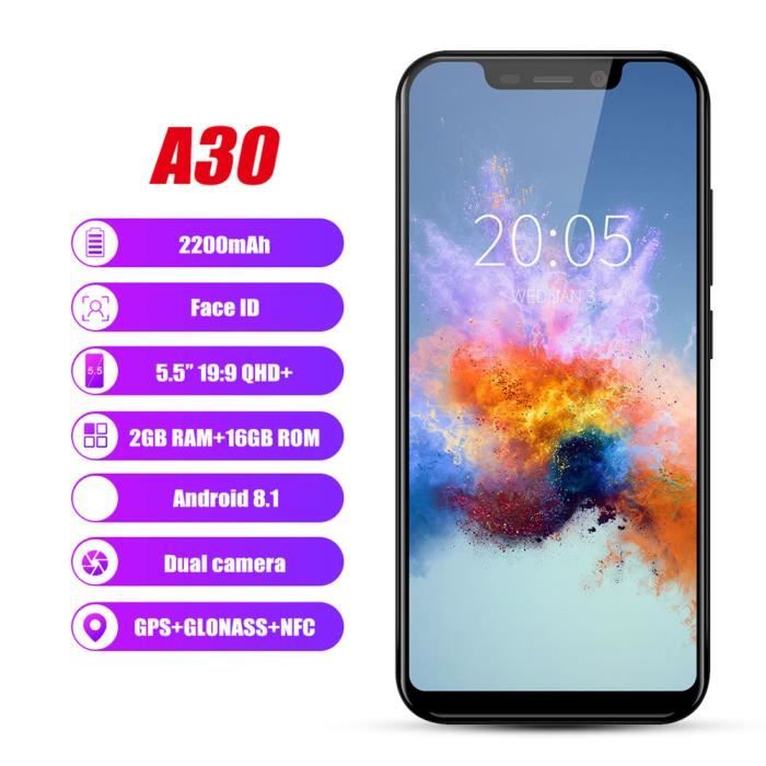 Blackview A30 5,5 pouces Android 8.1 Quad-core 3G Téléphone 2GB RAM ...