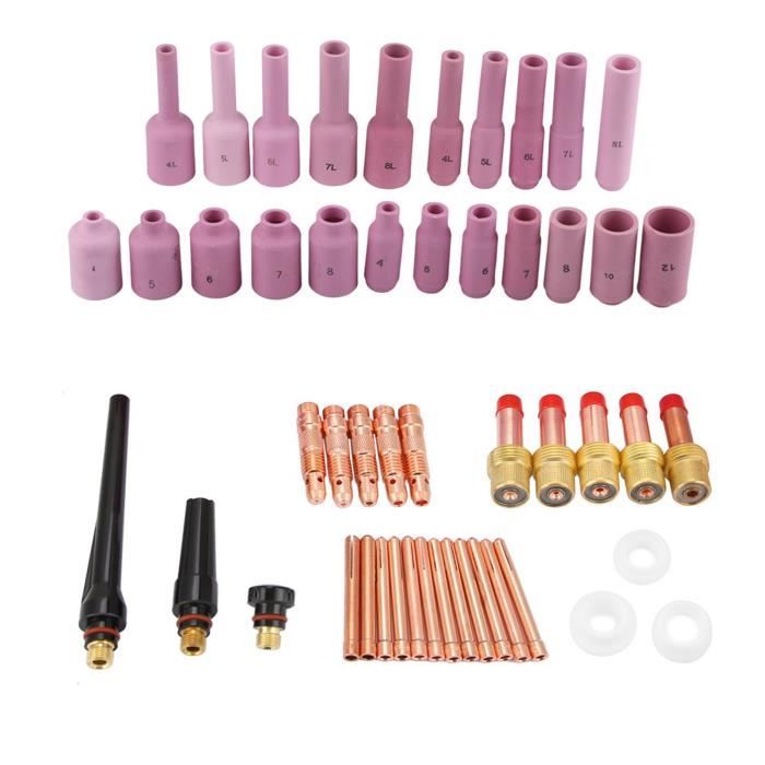 Fdit Buse de torche de soudage 50 pièces/ensemble WP-17/18/26 série TIG torche de soudage ...