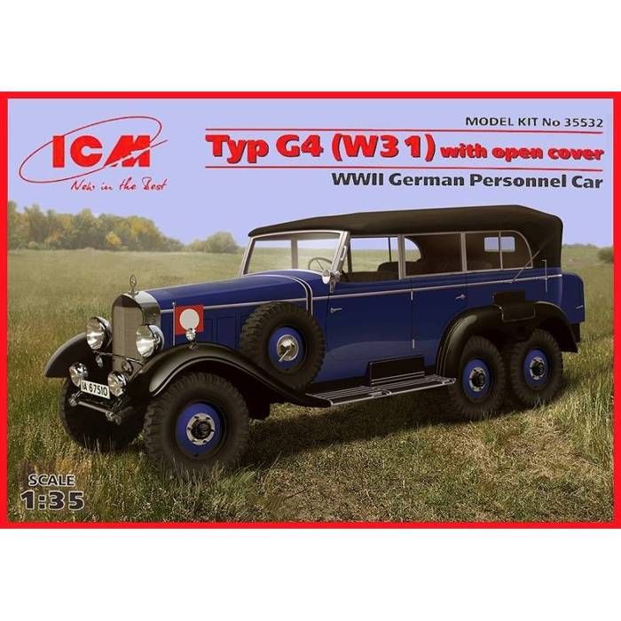 ICM - Maquette Voiture Typ G4 (w31) Passenger Car W/ Open Cover Icm ...