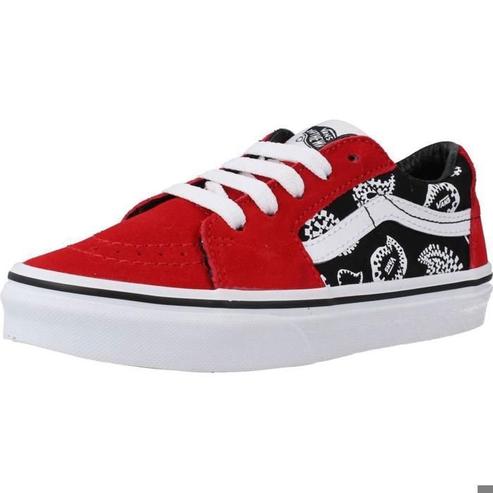 Basket enfant VANS 130388 Rouge - Semelle int. Gomme - Vulcanisé Rouge ...