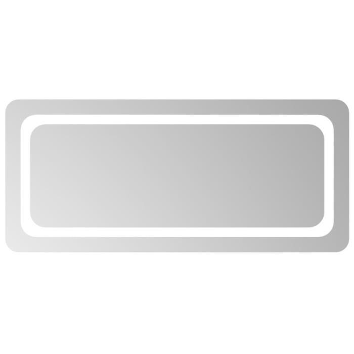 Miroir de salle de bain à LED 90x40 cm - Pwshymi - D7410 - Cdiscount Maison