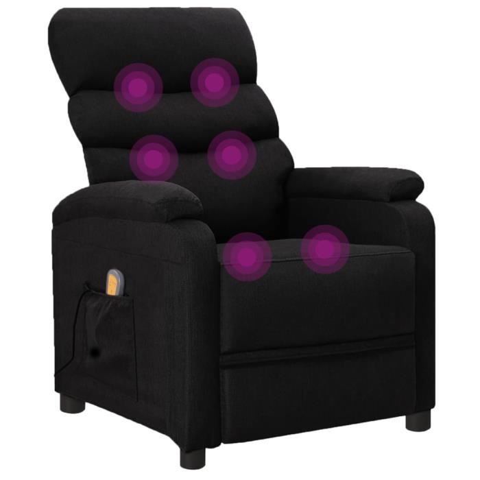 ABB Fauteuil de massage inclinable Noir Similicuir - Qqmora - AIR64424 ...