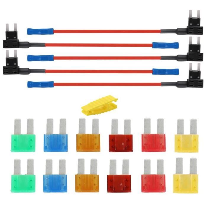 BeiLan 5 pièces 12-24V Micro Add-A-Circuit Porte-fusible Voiture ...
