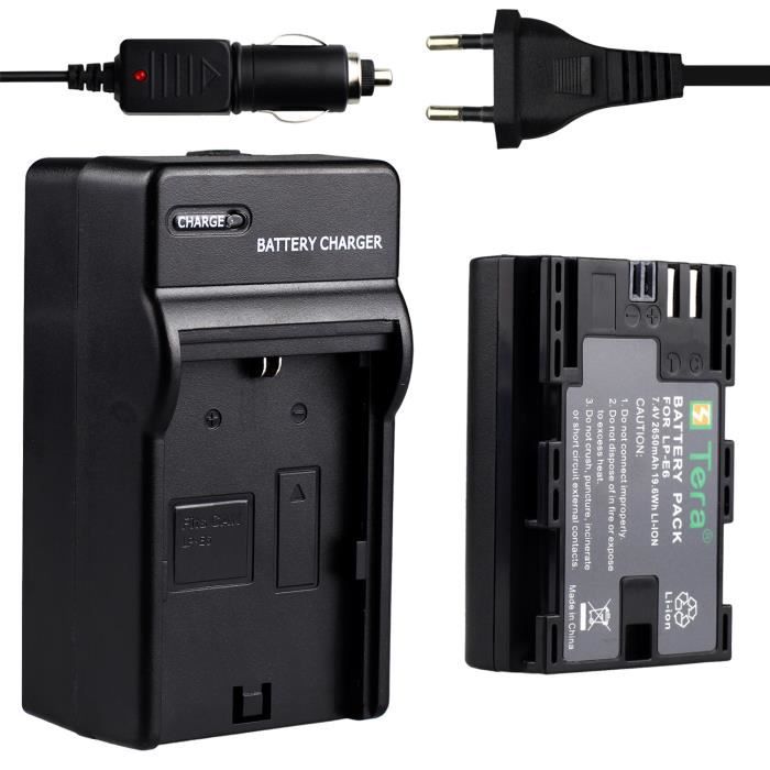 TARION Batterie rechargeable Li-ion 2650mAh 19,6Wh + Chargeur pour LP ...