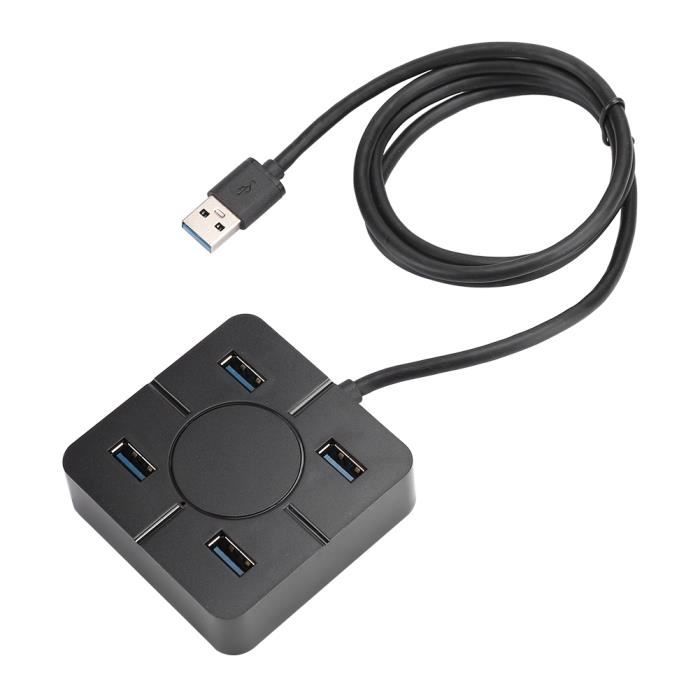 TMISHION Répartiteur USB Hub USB3.0 Splitter Station d'accueil 4 en 1 ...