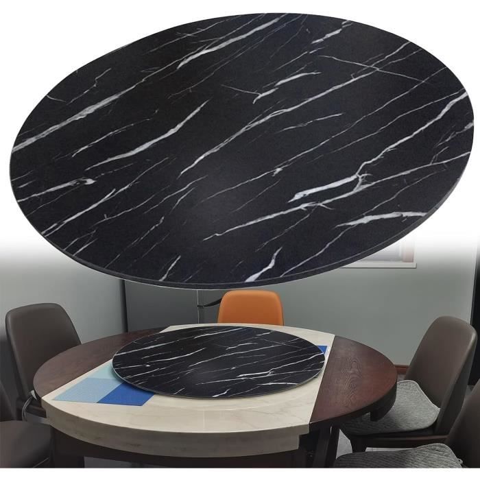 Table Tournante En Bois Ronde, Grand Plateau Tournant De Table À Manger ...