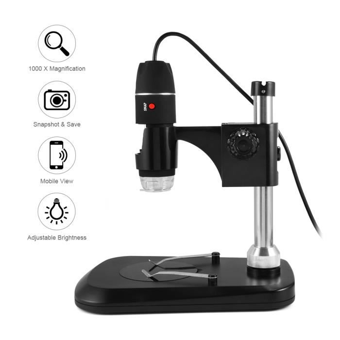 XCSOURCE 1600X 8 LED USB2.0 microscope numérique endoscope biologique ...