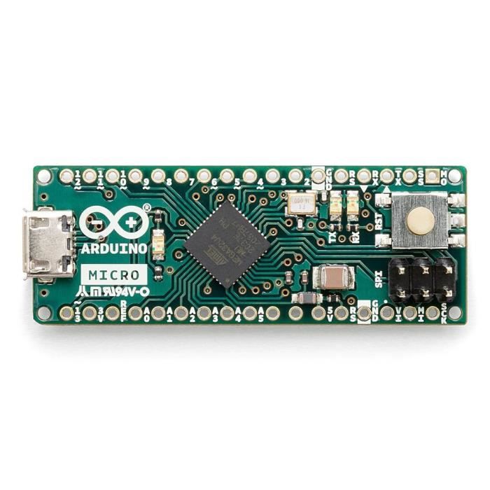 Arduino Micro - ARDUINO - Modèle Officiel - Sans Headers - Atmega32U4 ...
