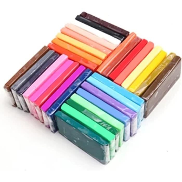 Auped Kit de pâte à modeler polymère pour enfant comprenant 32 blocs de ...