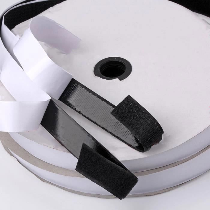 Lot de 2 velcro double face, 20mm*10M velcro autocollant,velcro adhésif ...