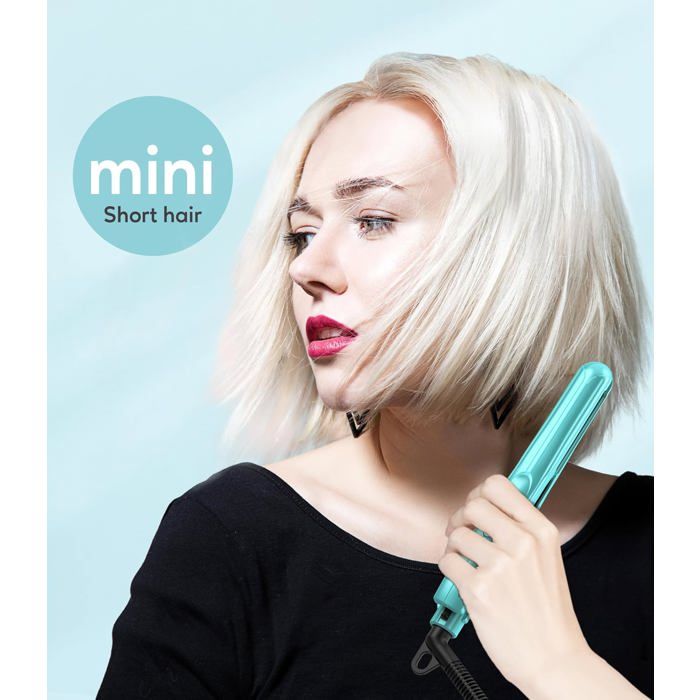Mini fer plat céramique KAL Mini fer portable pour cheveux courts et ...