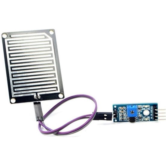 Capteur de pluie - Arduino - Module Humidité - Sensibilité réglable ...