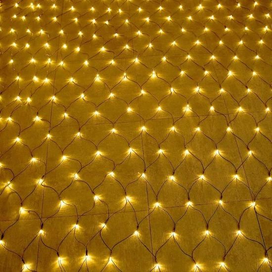 Filet Lumineux Led 6M X 4M 480Leds Guirlande Lumineuses Filet 8 Modes D ...