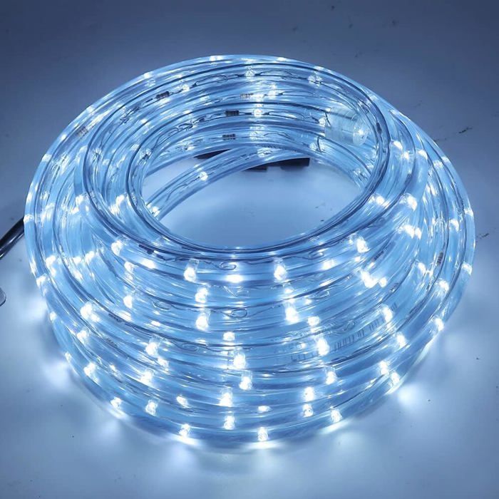 Tube lumineux LED d'extérieur de 5 m 36 LED S/M 220 V intérieur blanc ...