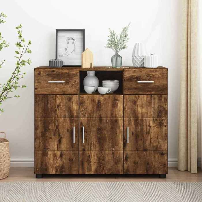Moderne Buffet Salon Classique - Commode Chambre Elégant Buffet Chêne ...