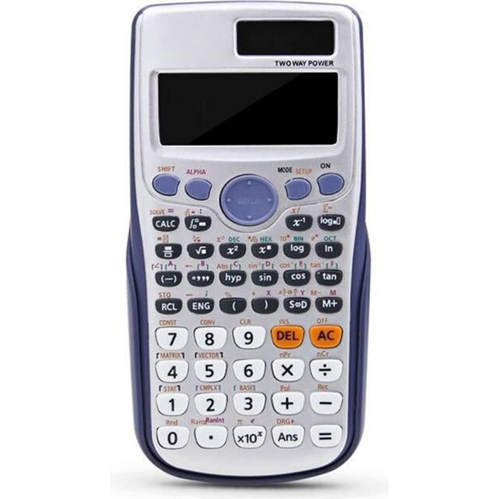 Calculatrice Scientifique - College Lycee - 417 Fonctions - Ecran d ...