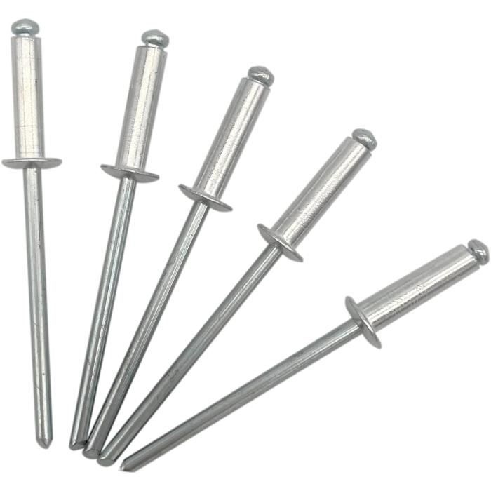 Lot De 500 Rivets Aveugles 3,2 X 12 Mm À Tête Bombée Type Ouvert Din ...