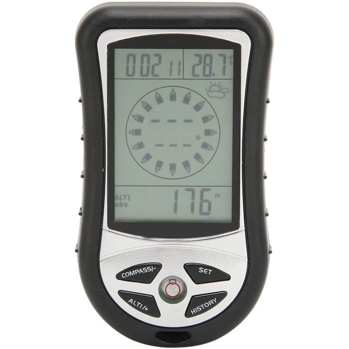 Boussole Numérique, Montre Altimètre Numérique 8 En 1 Multifonction ...