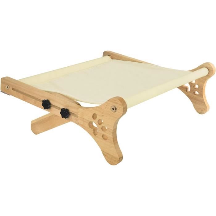 Lit 2 En 1 Pour Fenêtre De Chat En Bois Pour Chat, Siège Hamac Réglable ...