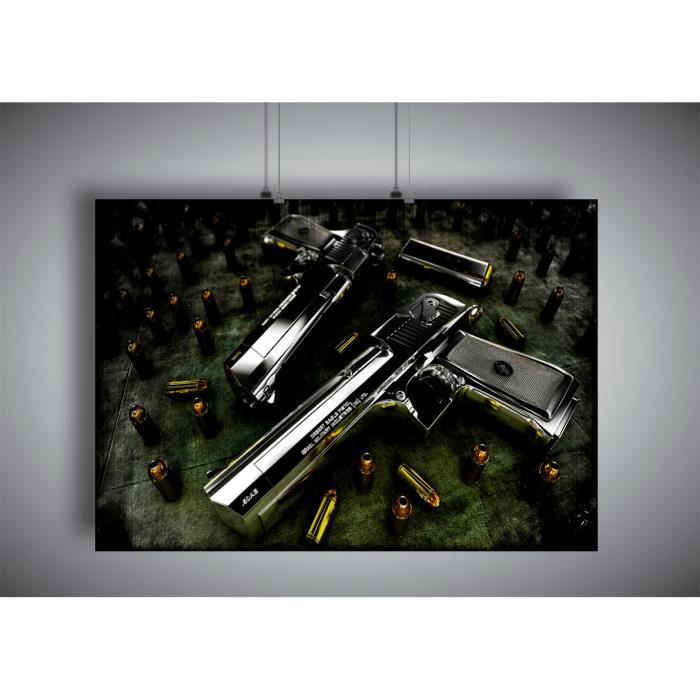 Poster Arme Desert Deagle Cartouche Balles Chargeurs - A4 (21x29,7cm ...