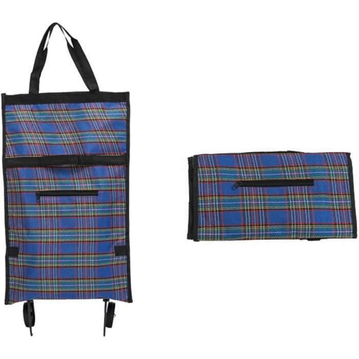 Chariot de Courses, Caddie Pliant léger, Sacs de Chariot Pliables, Sac ...