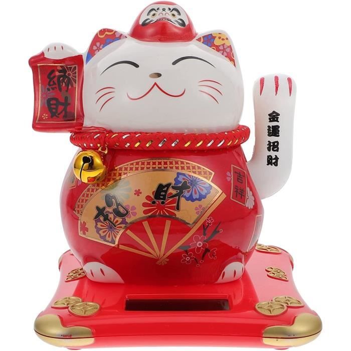 Solaire Miniature Miniature Fortune Chat Abandant Statue de Chat Statue ...