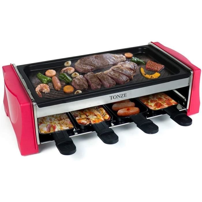 LIWI-Appareil a Raclette 8 Personnes - Machine a Raclette Grill avec 8 ...