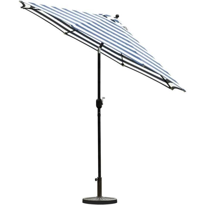 Rayures Parasol de Plage 9FT UV 50+ Parasol Portable extérieur Parasol ...
