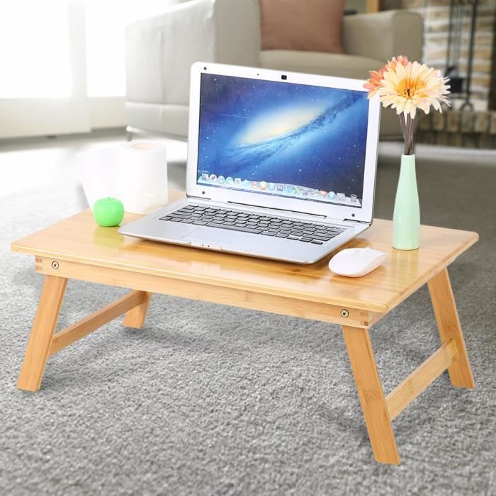 Cikonielf table pliante Table à thé portative de bureau d'ordinateur ...