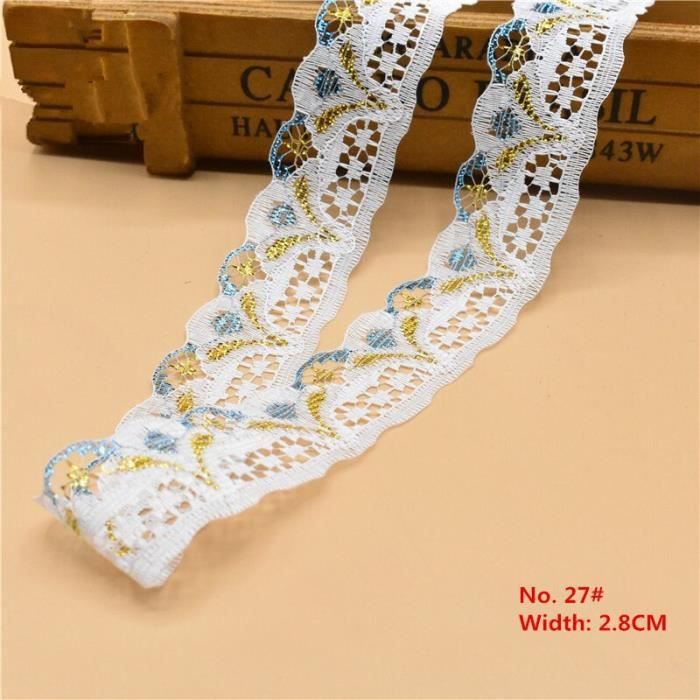 Tissus,Ruban africain en dentelle blanche de 10 Yards, large, pour ...