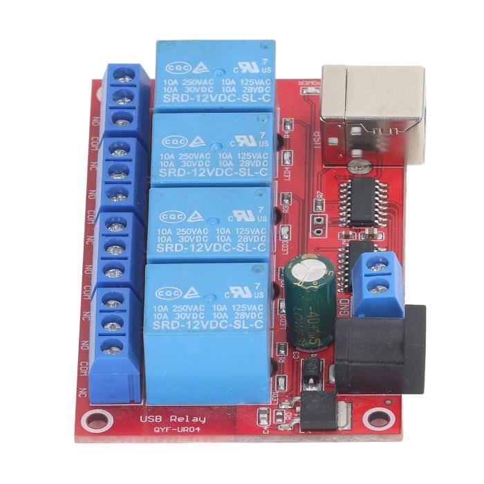 Cikonielf carte de relais à 4 canaux Cikonielf module de commande de ...