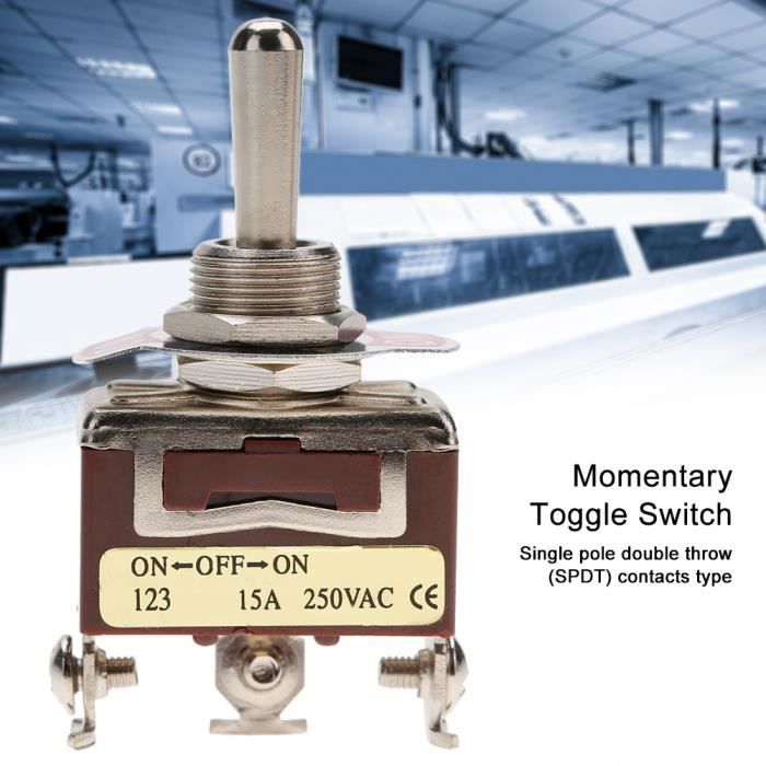 QID-On OFF on Momentary Toggle Switch Interrupteurs à Bascule, Interrupteur à Bascule à Bascule ...
