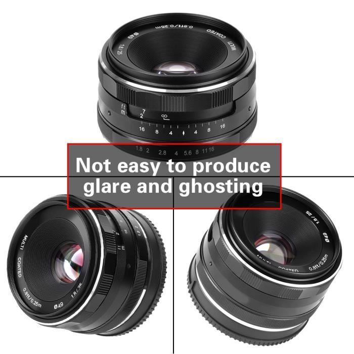 Meike-25mm-f1.8 APS-C Lens Objectif mise point manuelle pour Sony Mount - Cdiscount Appareil Photo