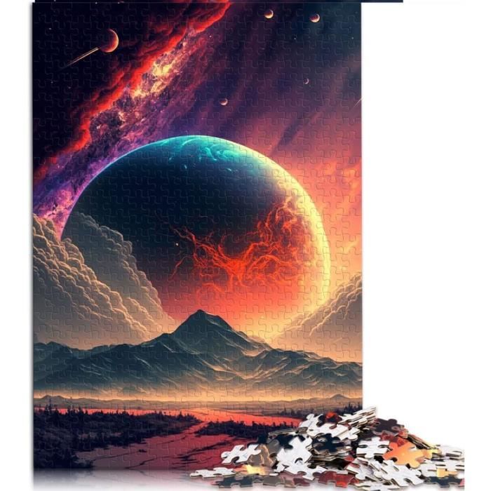 1000Piece Jigsaw Dark Space And Planet Puzzles For Adults Puzzles En ...