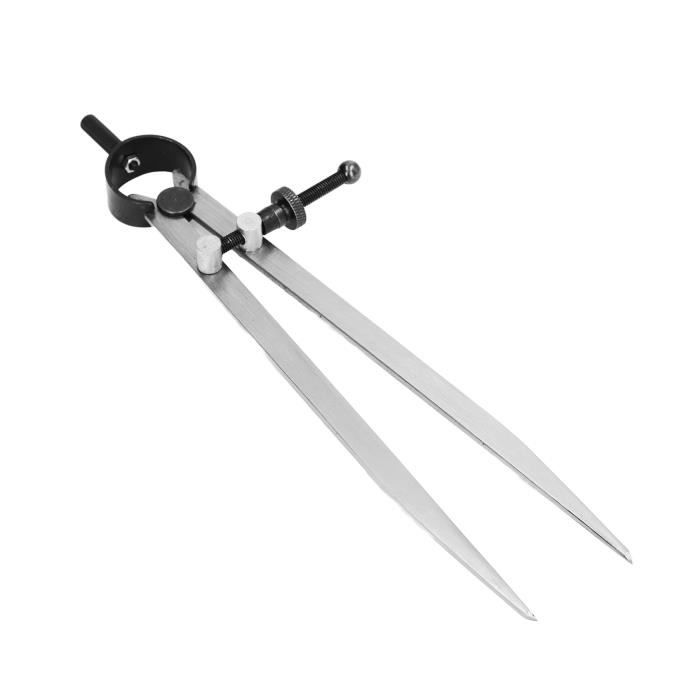 Compas diviseur - HURRISE - Réglable - Acier au carbone - Écrou à ...