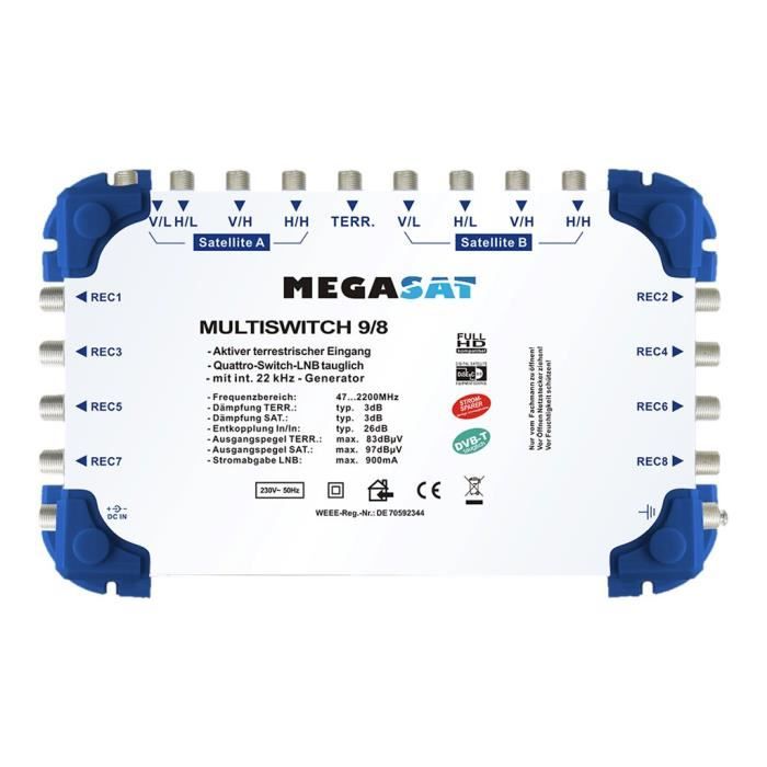 Megasat Multiswitch 9-8 - Commutateurs multiples de signal terrestre ...