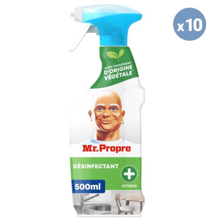 10 Sprays Désinfectants Citron 500ml, Mr. Propre - Cdiscount Au quotidien