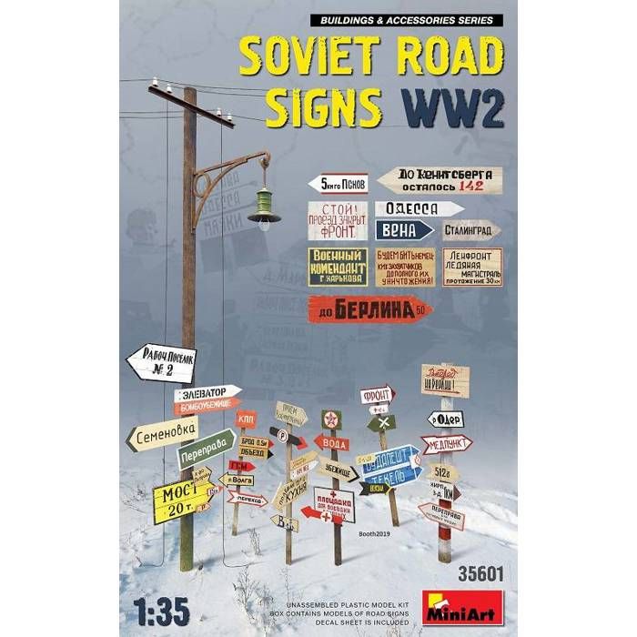 MiniArt - Maquette Diorama Soviet Road Signs Ww2 1/35ème Miniart 35601 ...