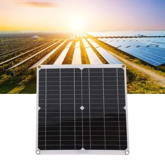 Module solaire Panneau Solaire Panneau d'urgence 25W 60A Contrleur 2 ...