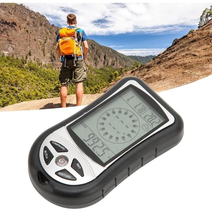 Boussole Numérique, Montre Altimètre Numérique 8 En 1 Multifonction ...