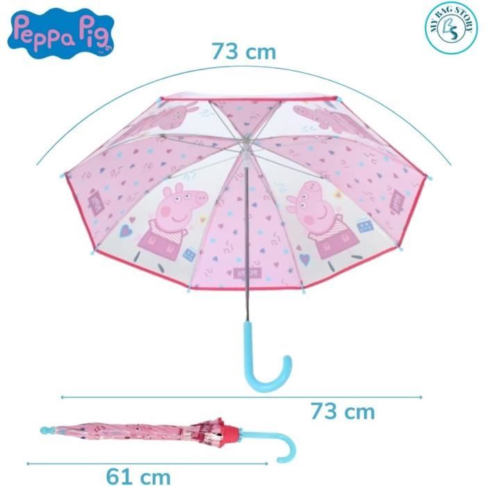 Parapluie Pour Enfant - Peppa Pig - Rose - Maternelle - Vacances ...