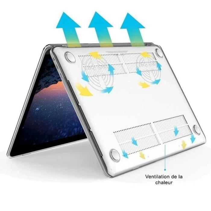 Coque Intégrale Pour MacBook Air M2 M3 13.6 Univers Bleu Violet ...