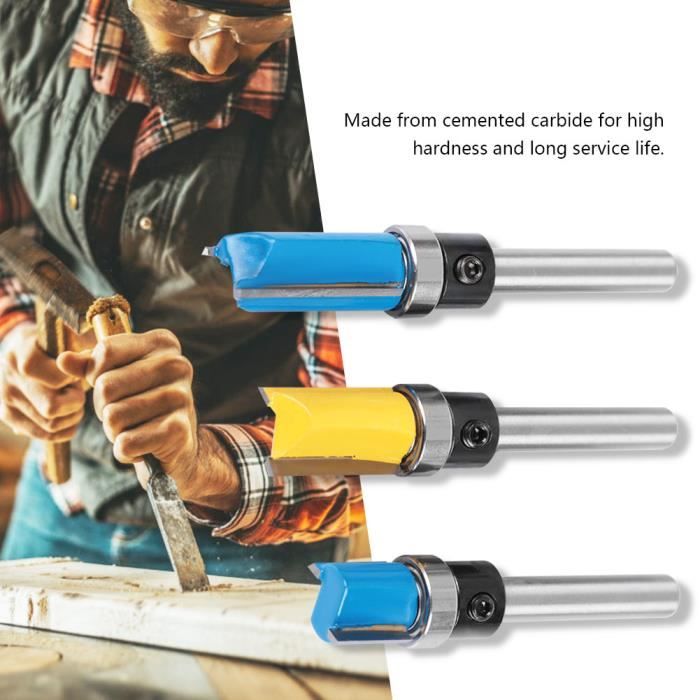 Mèche de toupie de bord - EJ.LIFE - Fraisage - Rainurage - Coupe ...