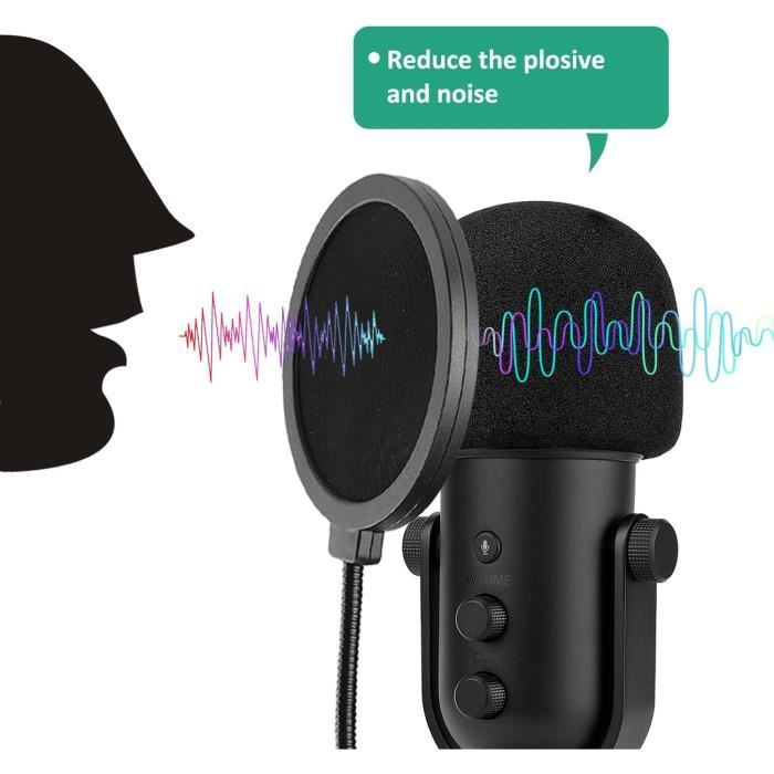 Microphone Filtre Anti-Pop Pour Razer Seiren V2 Pro Microphone ...