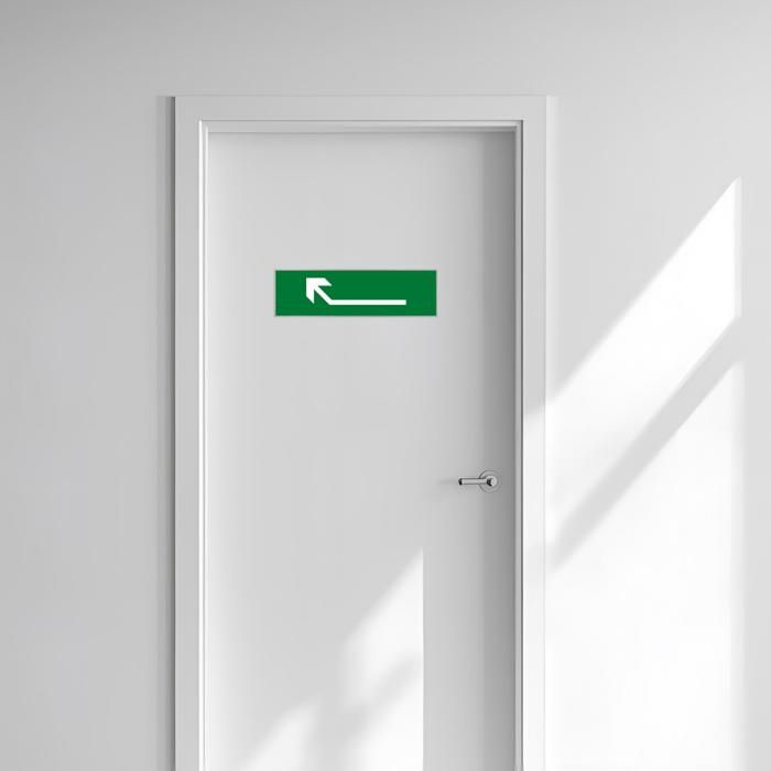 Plaque de porte - SIGNALETIQUE.BIZ FRANCE - FLECHE VERS LE HAUT A ...