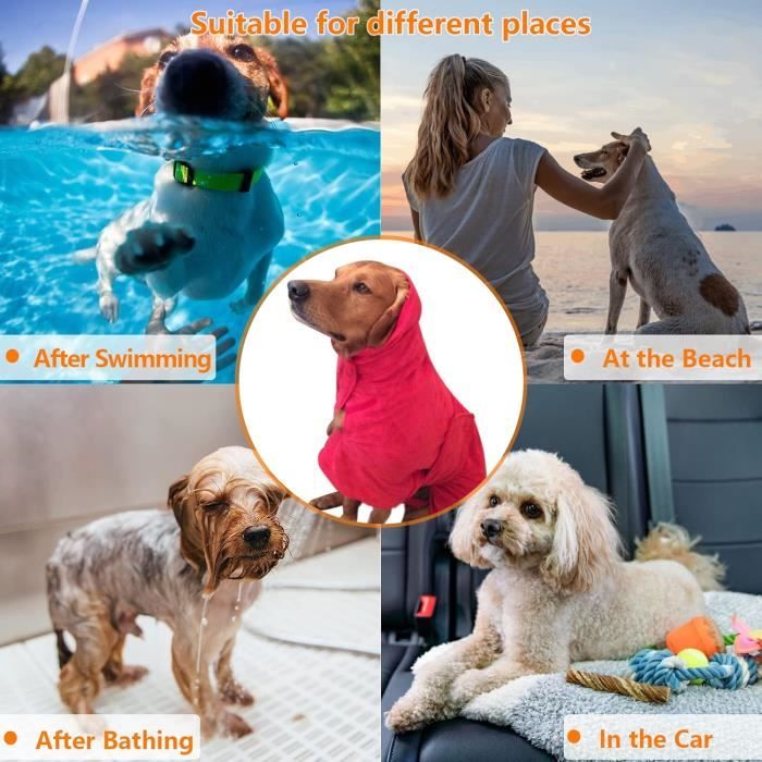 Serviette À Séchage Rapide Pour Animaux, Coton Extensible En Microfibre ...
