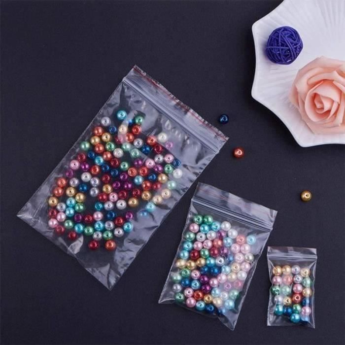 SAC PROTECTION - SACHET PLASTIQUE 300 pcs Sachets Zip Plastique ...
