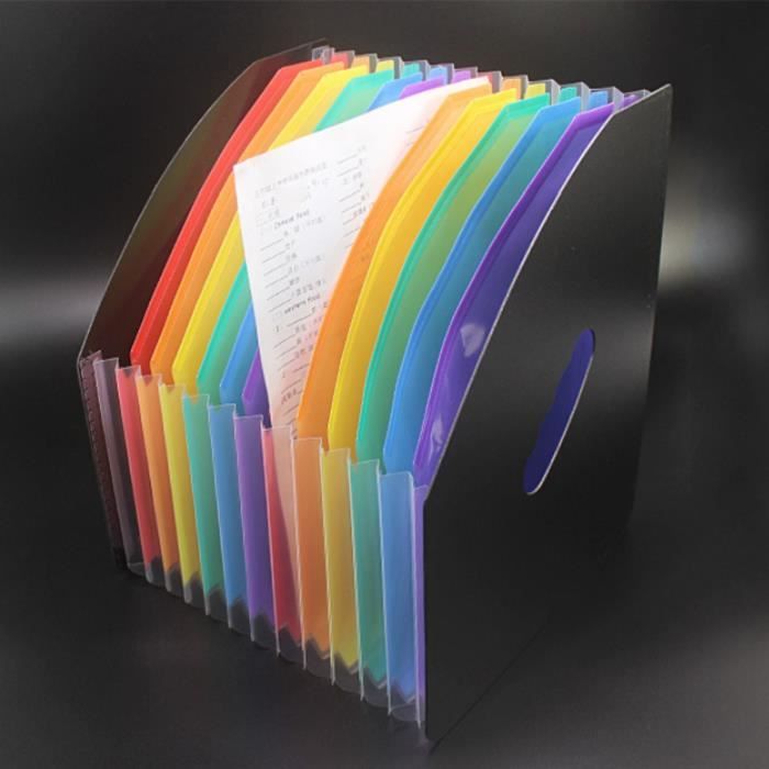 Expanding File Folder, Trieur À Soufflets Classeur Rangement Papier ...