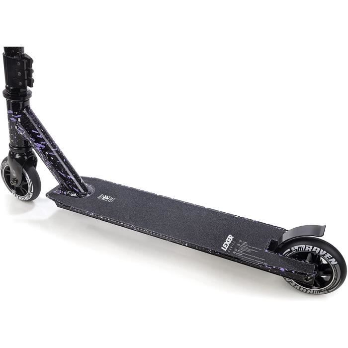 Trottinette freestyle Evolution Lexer 100mm RAVEN - Noir/Violet - Pour ...